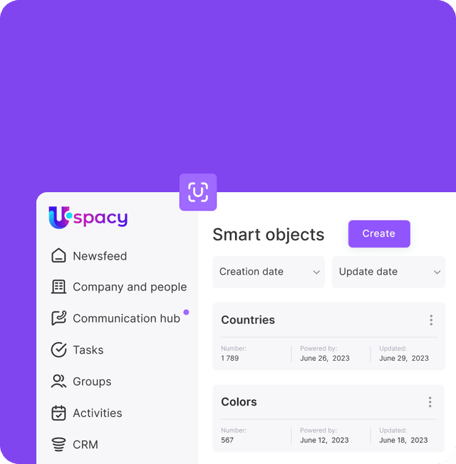 Uspacy is a single digital workspace for organizing company's work processes